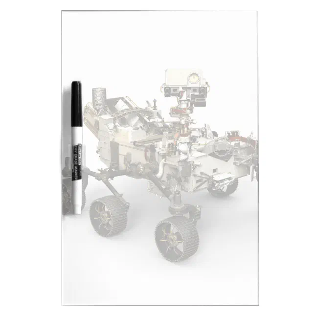 Mars Perseverance Rover On White Background. Dry Erase Board | Zazzle