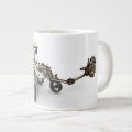 Mars Perseverance Rover On White Background. Giant Coffee Mug | Zazzle