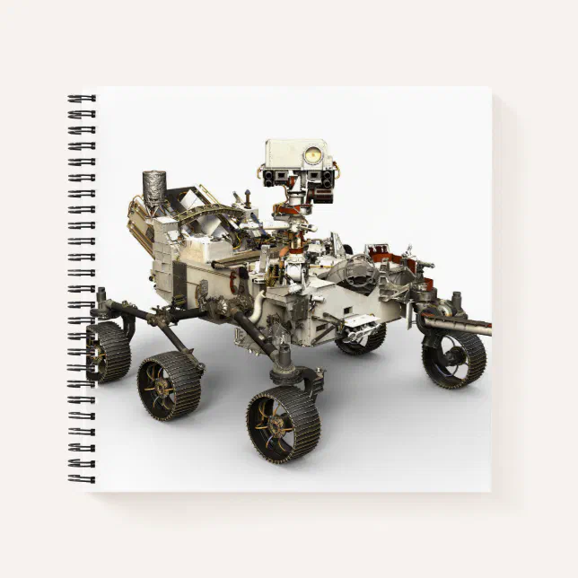 Mars Perseverance Rover On White Background. Notebook | Zazzle