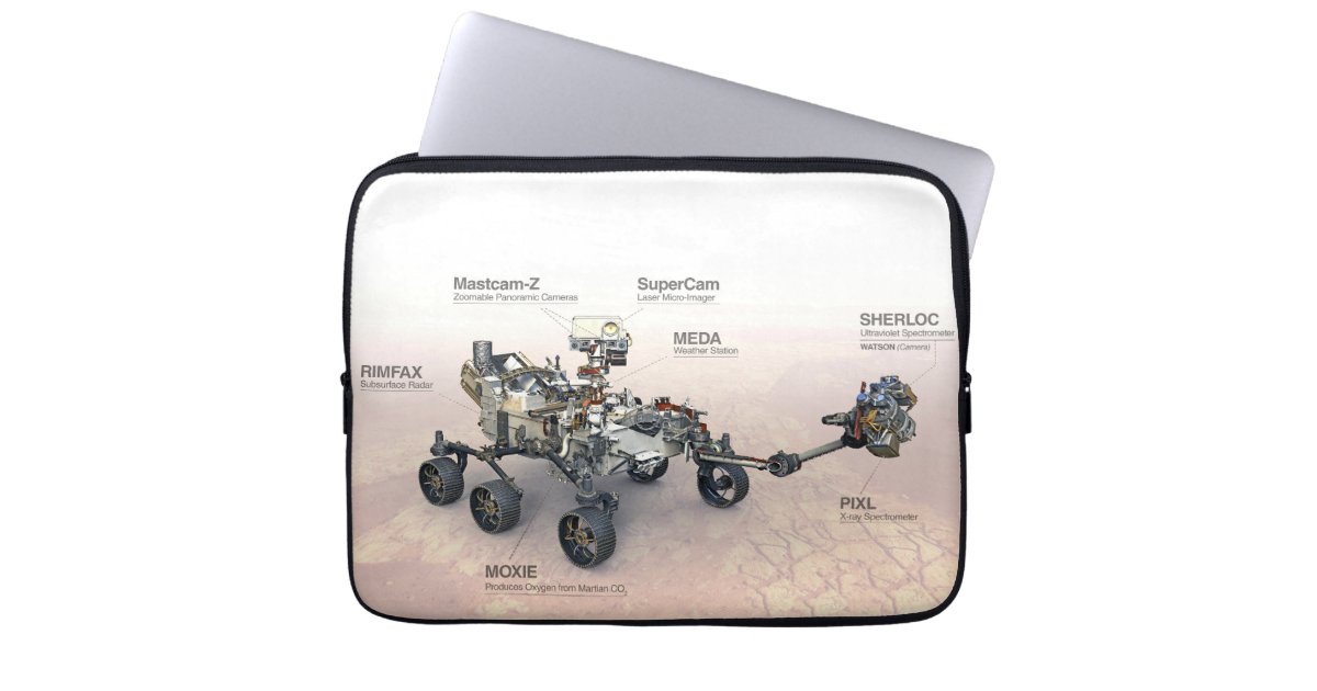Mars Perseverance Rover With Instruments Laptop Sleeve | Zazzle