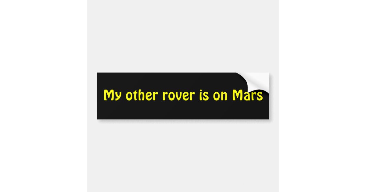 Mars Rover Bumper Sticker | Zazzle