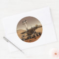 Mars Rover Classic Round Sticker | Zazzle