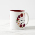 Marsala Floral Wedding Planning Mrs Coffee Mug | Zazzle