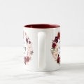 Marsala Floral Wedding Planning Mrs Coffee Mug | Zazzle