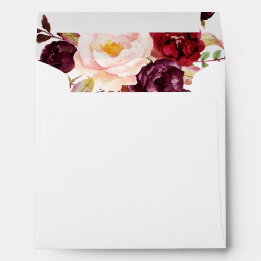 Marsala Peony Boho Seed Packet Memorial Funeral Envelope | Zazzle