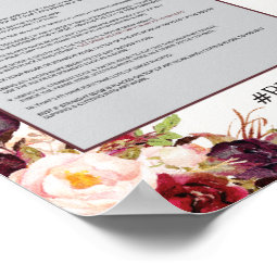 Marsala Photo Prop Poster Frame | Zazzle