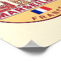 Marseille France City Skyline Emblem Poster | Zazzle