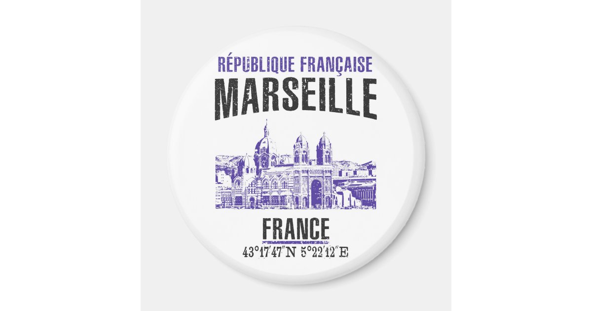 Marseille Magnet | Zazzle