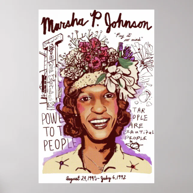 Marsha P Johnson Poster | Zazzle