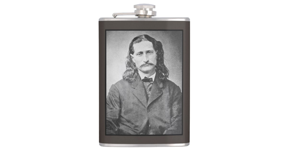 Marshal Wild Bill Hickok Old West Gunfighter Flask | Zazzle