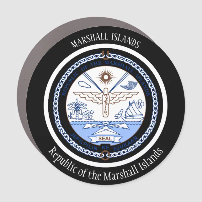 Marshall Islands Coat of Arms Patriotic Car Magnet | Zazzle