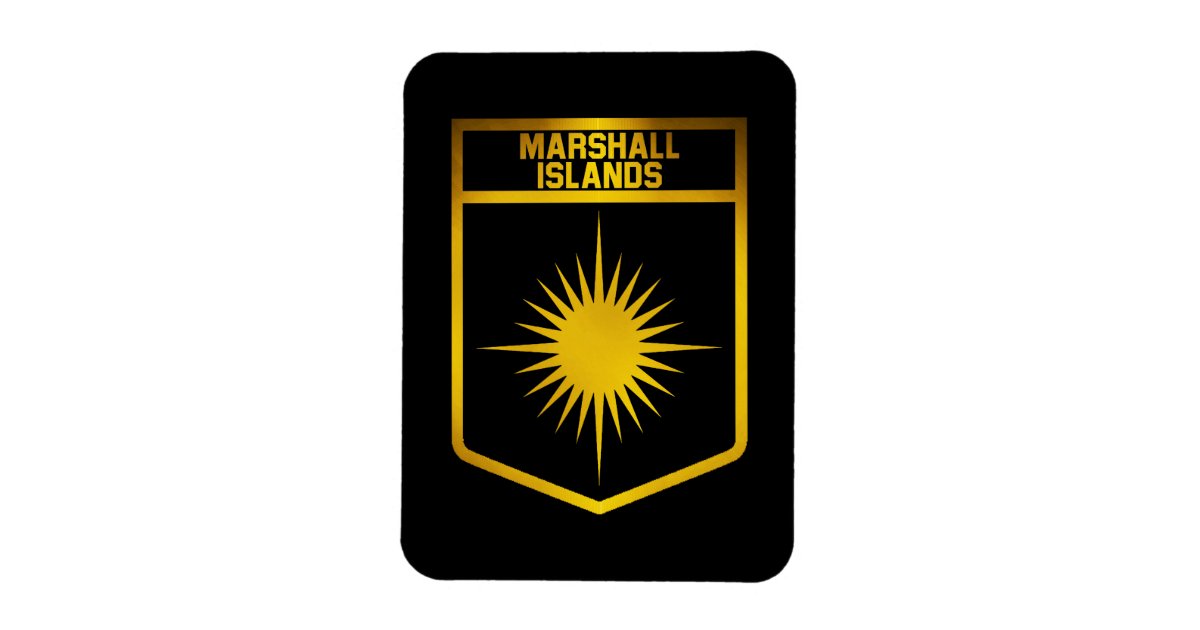 Marshall Islands Emblem Magnet | Zazzle