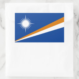 Marshall Islands/Marshallese Flag Rectangular Sticker | Zazzle