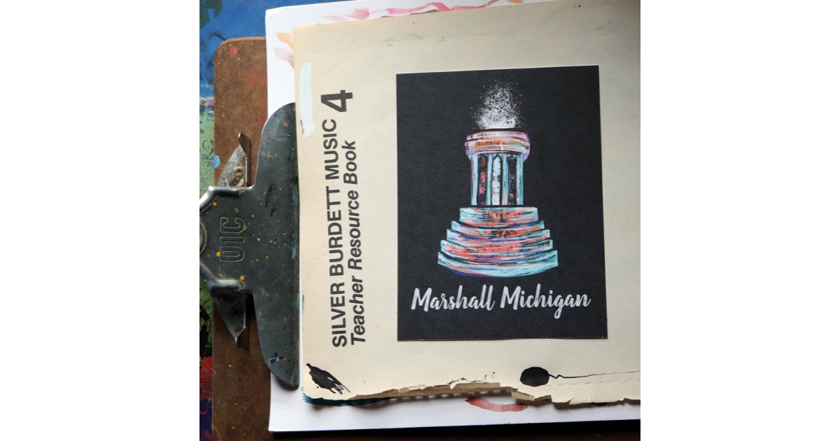 Marshall Michigan Fountain Postcard | Zazzle
