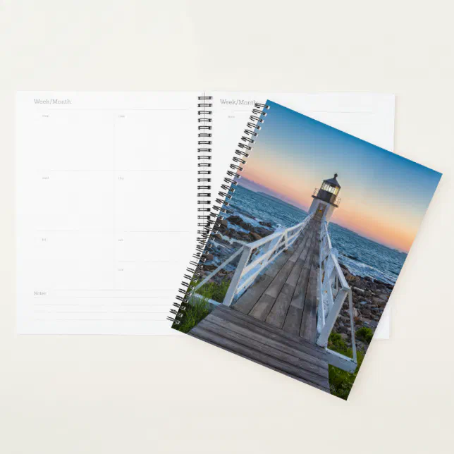 Marshall Point Lighthouse at Sunset Planner | Zazzle