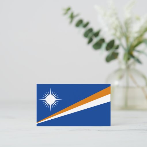 Marshallese Flag, Flag of The Marshall Islands Business Card | Zazzle