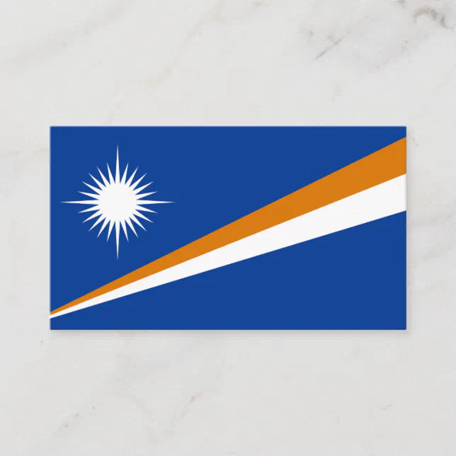 Marshallese Flag, Flag of The Marshall Islands Business Card | Zazzle