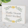 Martha Stewart wooden box sign | Zazzle