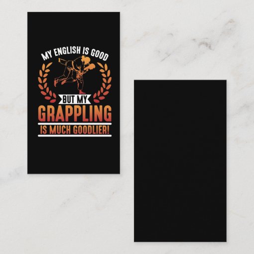 Martial Art Fighting Brazilian Jiu Jitsu Grappling Business Card | Zazzle