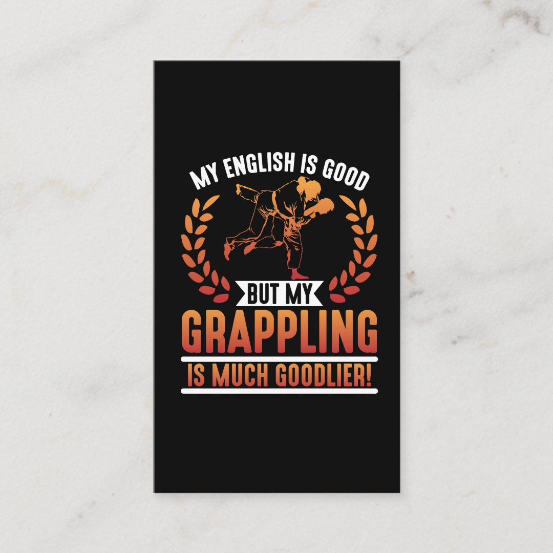 Martial Art Fighting Brazilian Jiu Jitsu Grappling Business Card | Zazzle