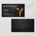 Martial Arts Academy Professional Karate Business Card | Zazzle