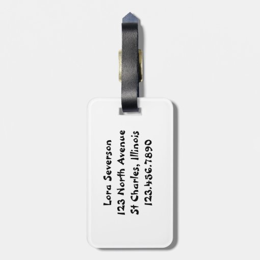 Martial Arts Basic Black Belt Gear Bag Tag | Zazzle