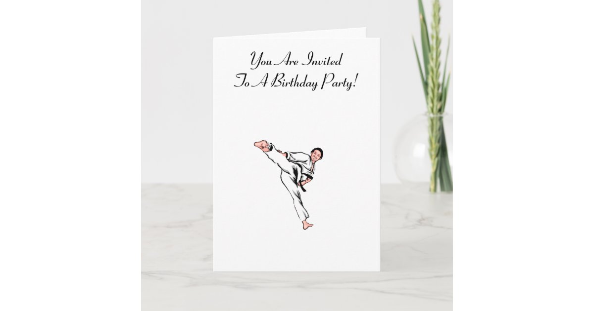 Martial Arts Birthday Card | Zazzle.com