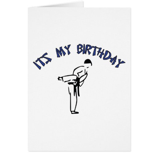 Martial Arts Birthday Card Design | Zazzle