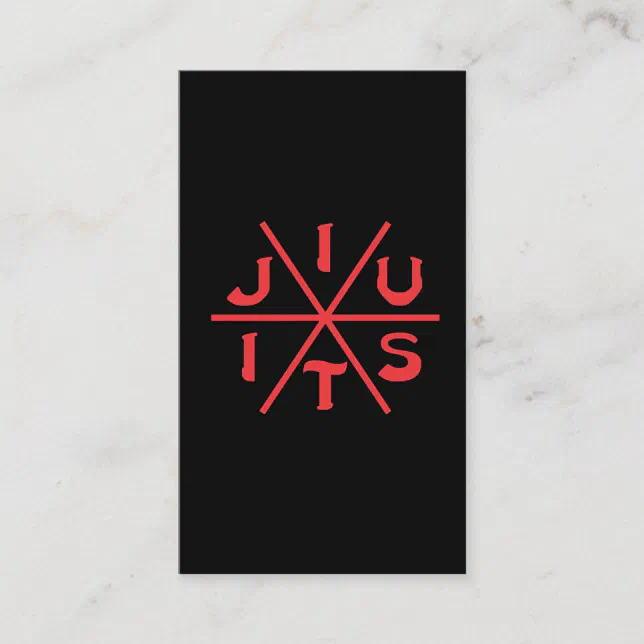 Martial Arts BJJ Brazilian Jiu Jitsu Fighting Business Card | Zazzle