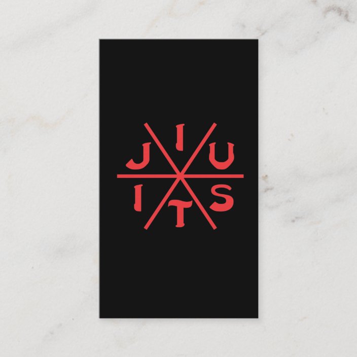 Martial Arts BJJ Brazilian Jiu Jitsu Fighting Business Card | Zazzle.com