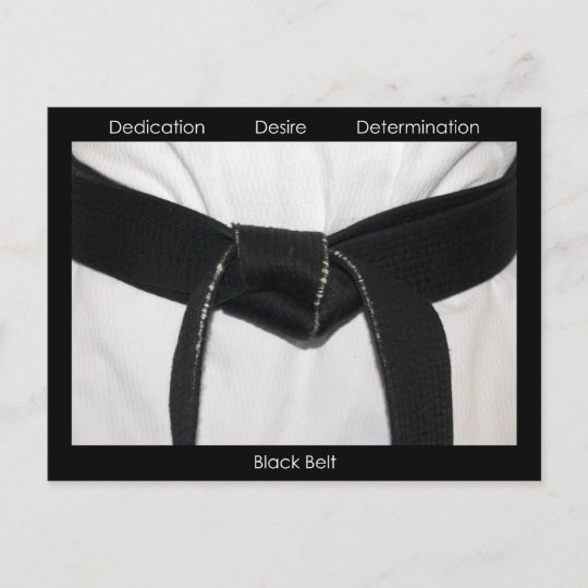 Martial Arts Black Belt Congratulations Postcard | Zazzle.com