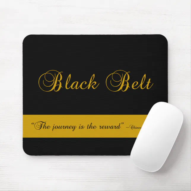 Martial Arts Black Belt Journey Mouse Pad | Zazzle