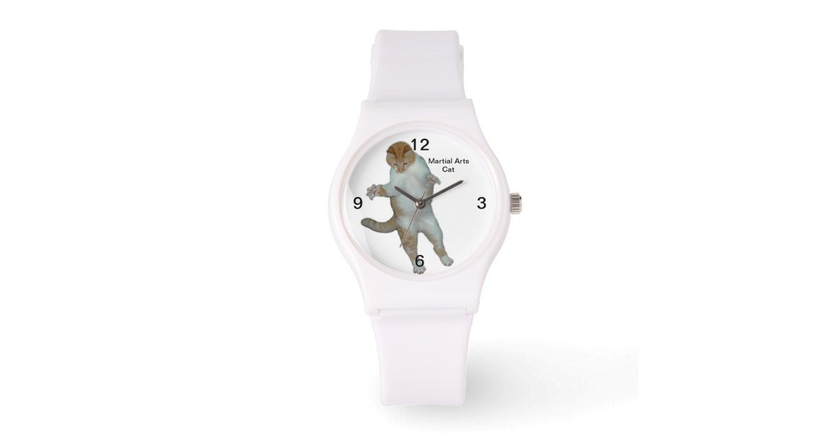 Martial Arts Cat Watch | Zazzle