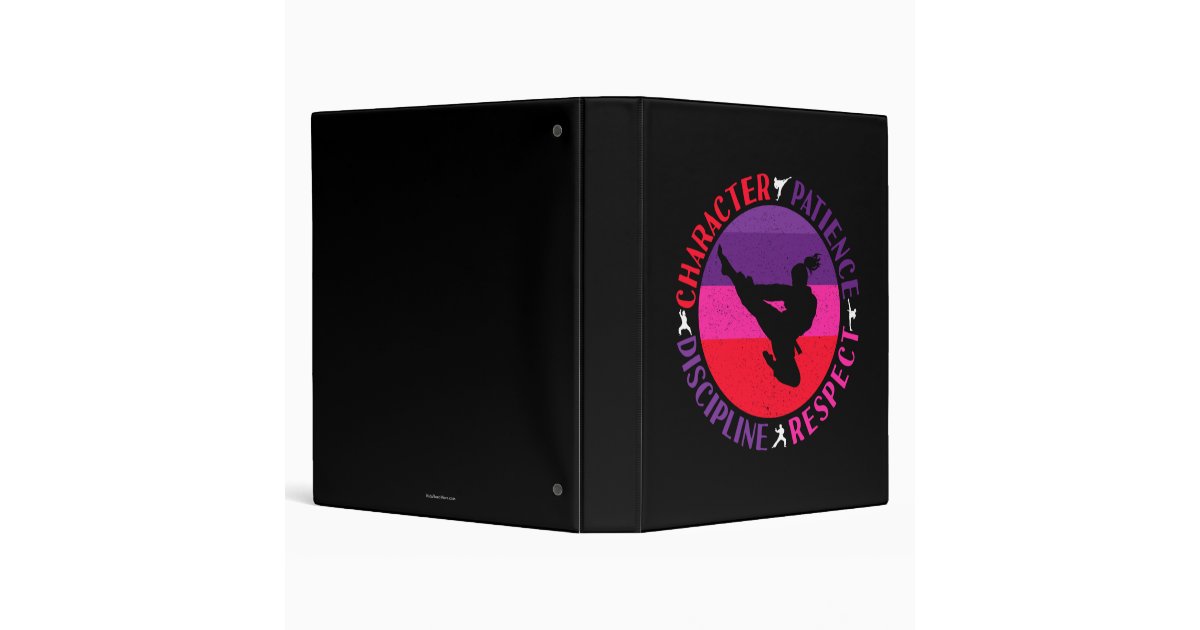 Martial Arts Core Values - Karate 3 Ring Binder | Zazzle