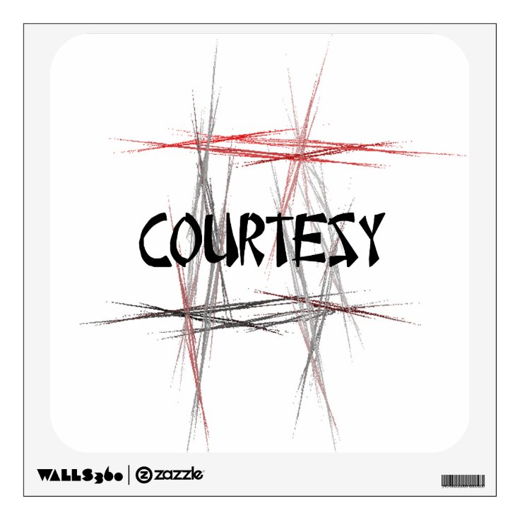 Martial Arts Courtesy Wall Sticker | Zazzle