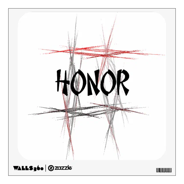 Martial Arts Honor Wall Sticker | Zazzle