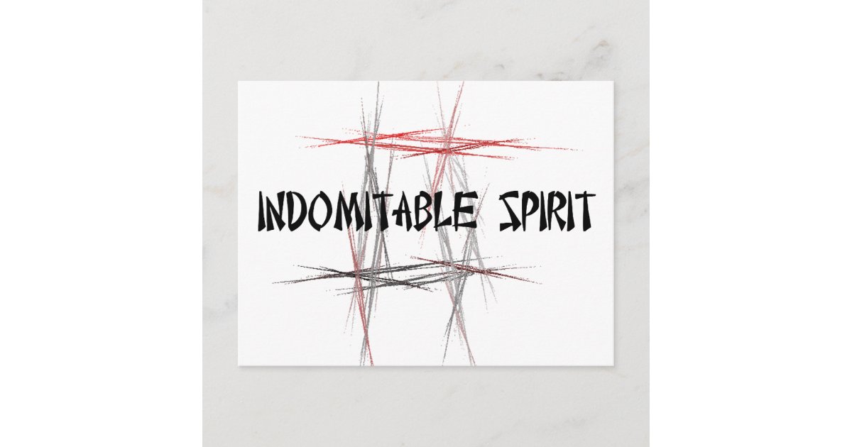 Martial Arts Indomitable Spirit Postcard | Zazzle