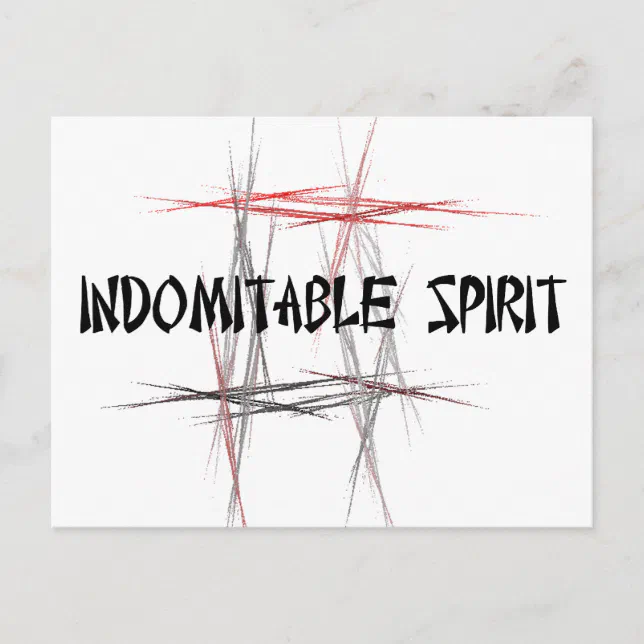 Martial Arts Indomitable Spirit Postcard | Zazzle