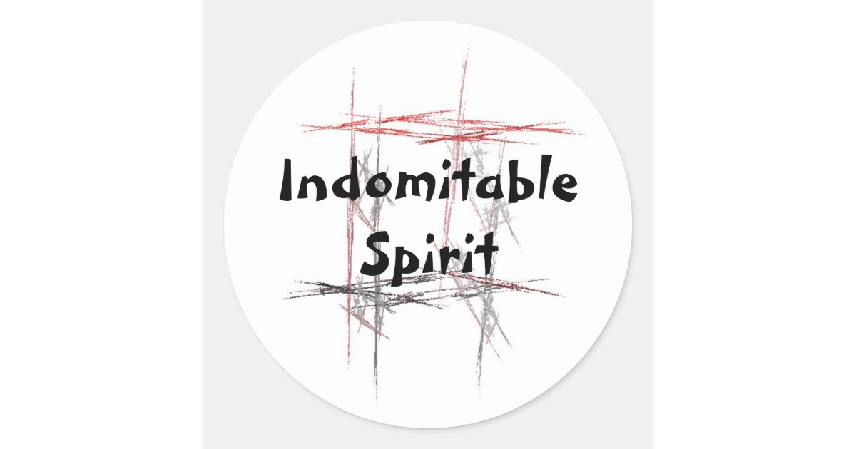 Martial Arts Indomitable Spirit Stickers | Zazzle