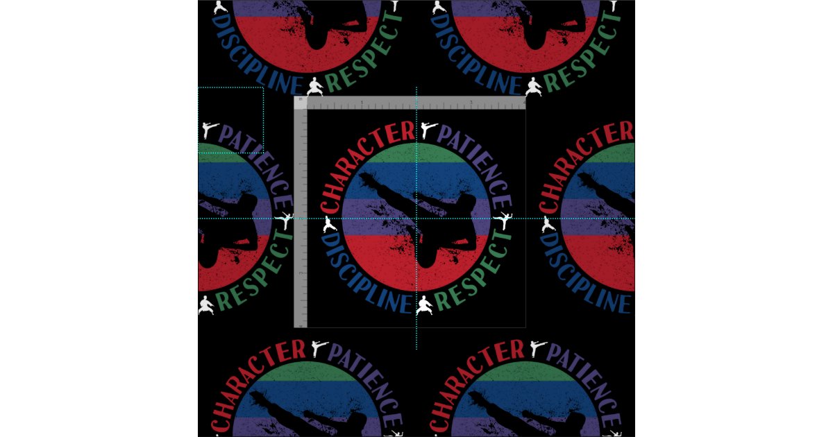 Martial Arts - Karate Core Values Fabric | Zazzle