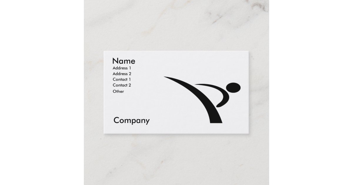 Martial Arts/Karate Instructor Business Card | Zazzle