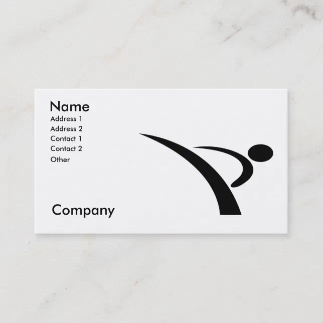 Martial Arts/Karate Instructor Business Card | Zazzle