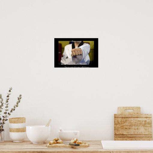 Martial Arts Middle Punch Poster | Zazzle
