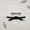 Martial Arts School Karate Dojo Black Belt Master Business Card | Zazzle