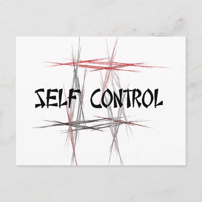 Martial Arts Self Control Postcard | Zazzle