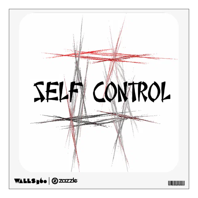 Martial Arts Self Control Wall Decal | Zazzle