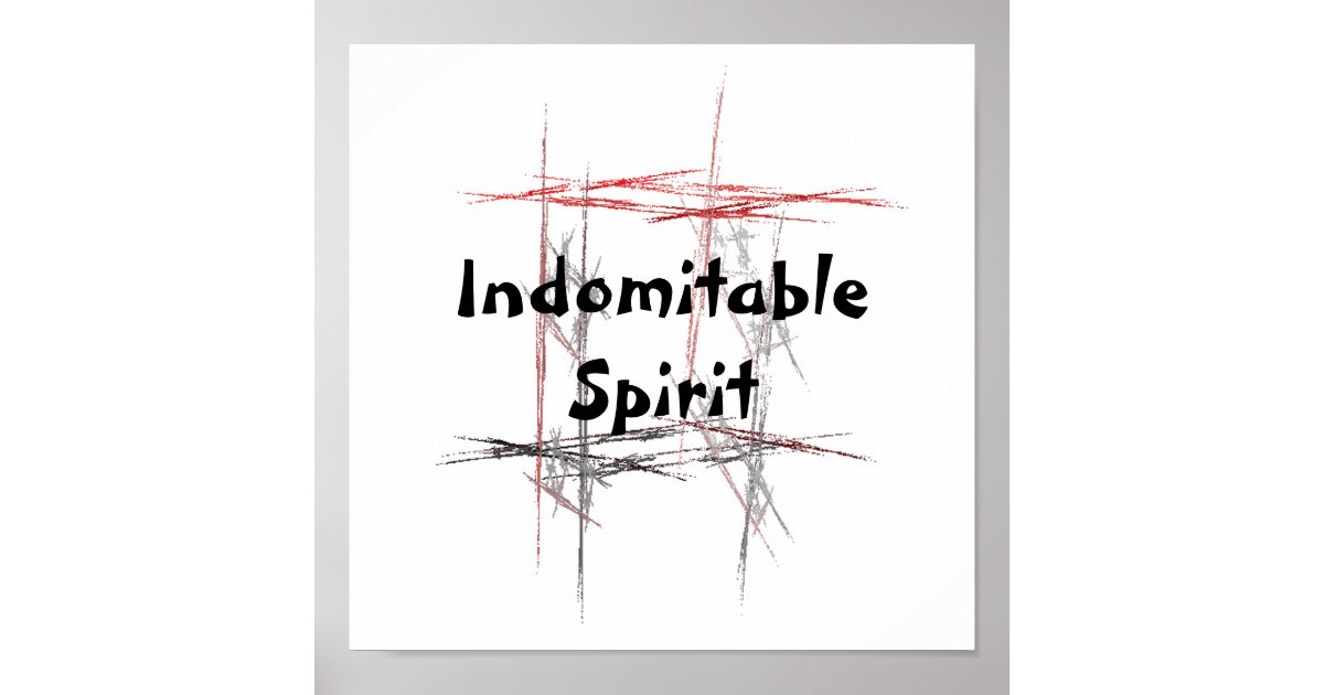 Martial Arts Tenets Indomitable Spirit Poster | Zazzle