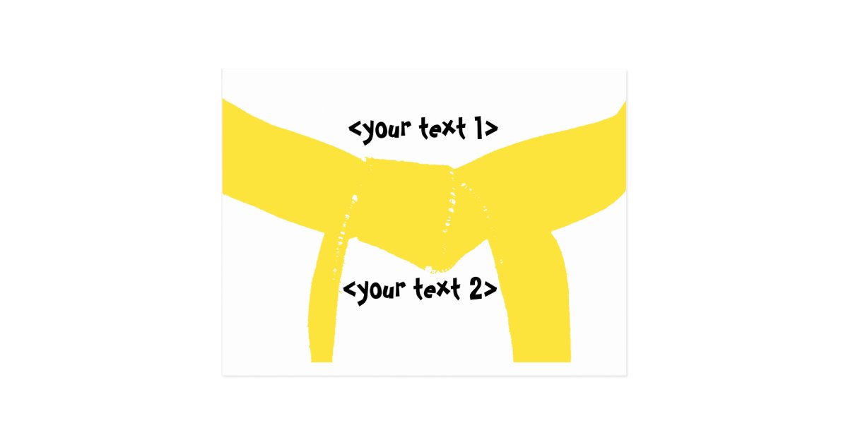 Yellow Belt Karate Clip Art