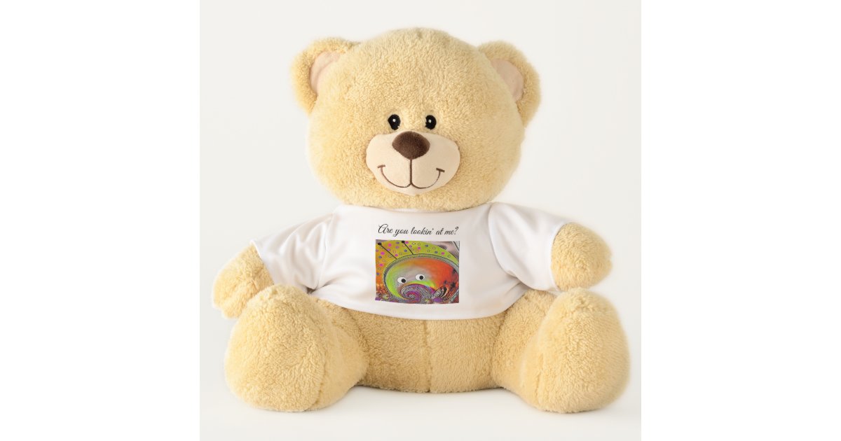 "Martian Fish" Large Custom Teddy Bear | Zazzle