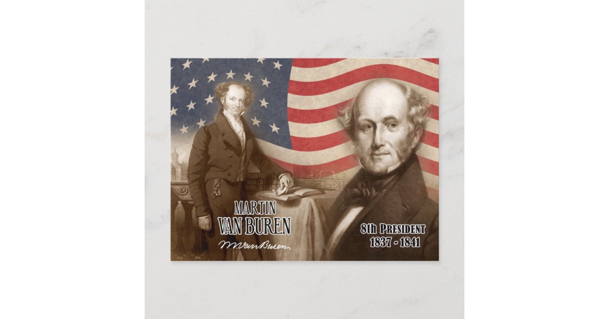 Martin Van Buren - 8th President of the U.S. Postcard | Zazzle